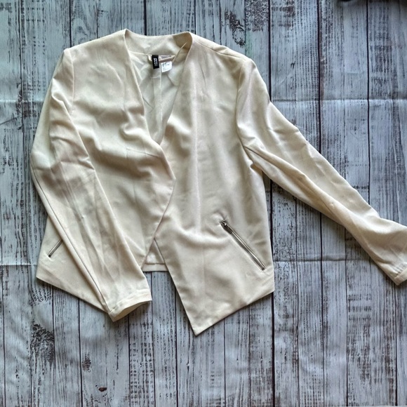 H&M | Jackets & Coats | Hm Light Cream Jacket | Poshmark